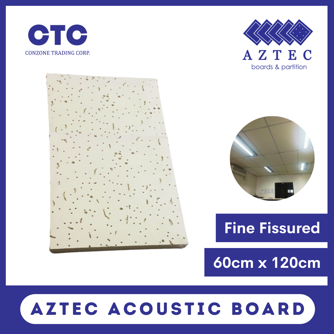 Aztec Acoustic Board - 2ft x 4ft (Fine Fissured) - Ceiling Board(10pcs ...