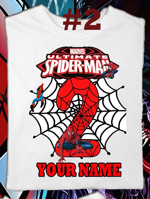 Spider m a n Marvels Numbers 1 2 3 4 5 6 7 8 9 10 Shirt for Kids to ...