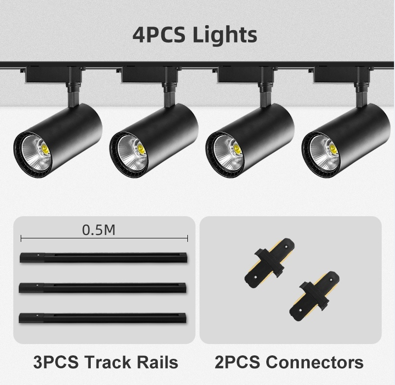 【STAR】Tricolor Cob Spotlights Led Spot Light Track Lights Spotlight ...