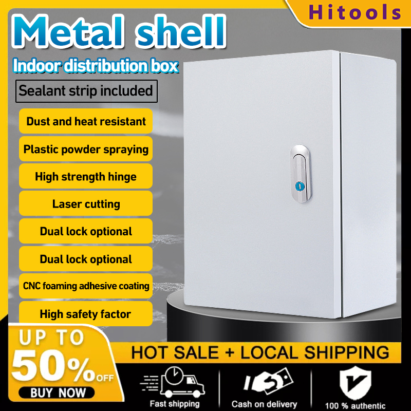 HiTools 40x50x20cm Metal Enclosure Box Electrical Circuit Box Panel Box ...