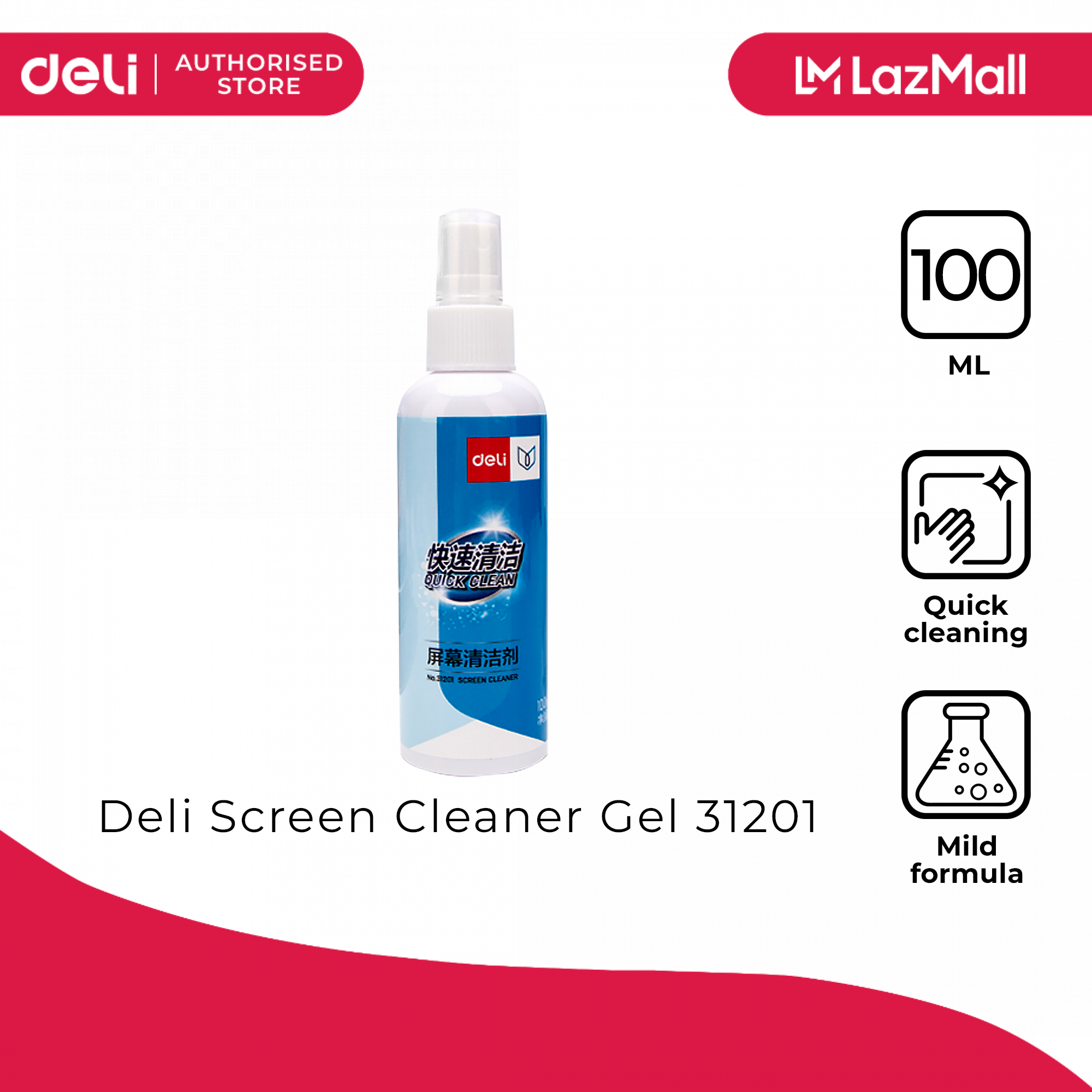 Deli Screen Cleaner Gel 31201 [7931201] | Lazada PH
