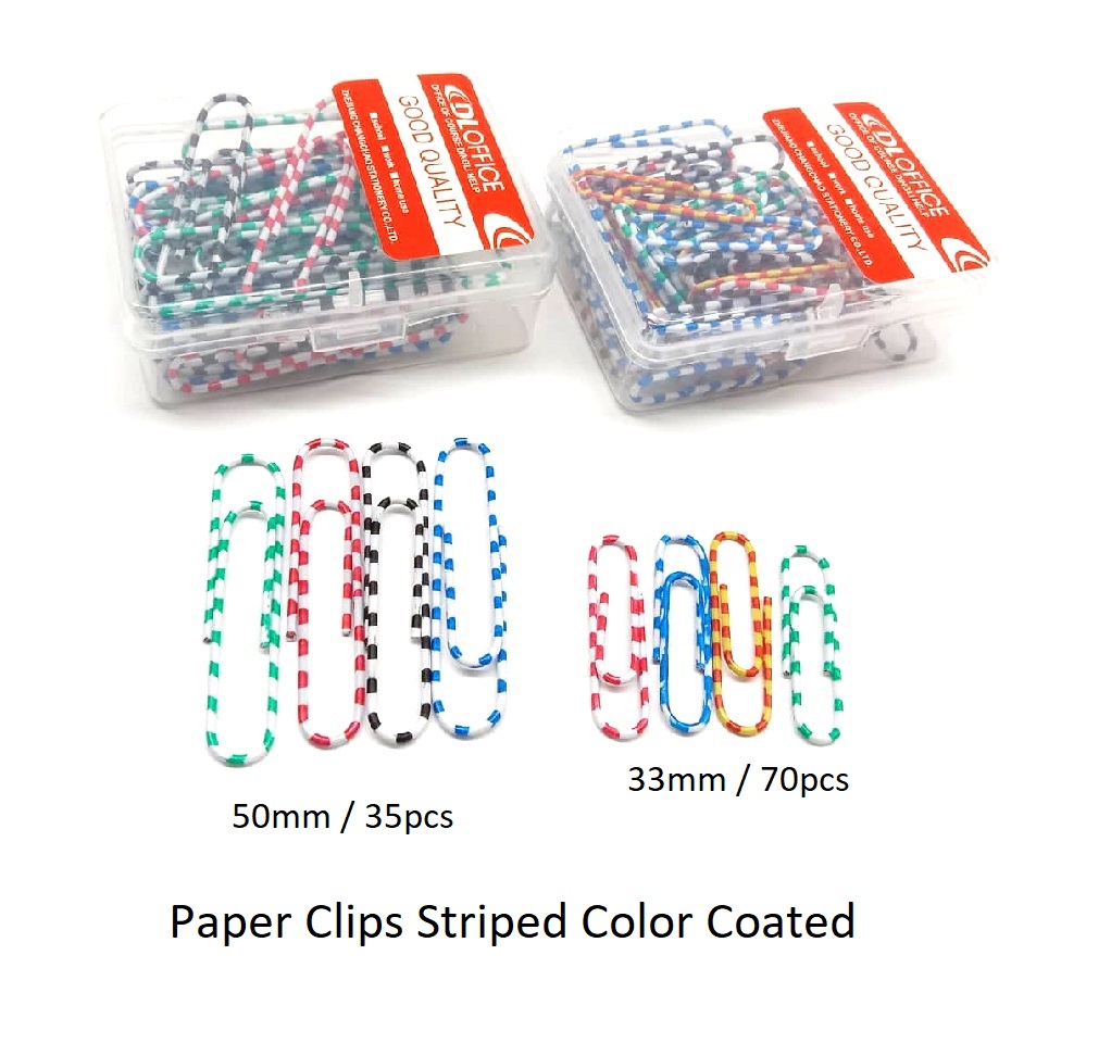 Dingli DL Office paper Clips Striped Color Coated | Lazada PH