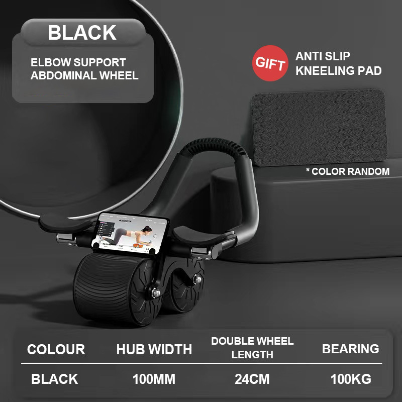 Phillps Abdominal Wheels With Pad Push-up Flat Muscle Stretch Roller ...