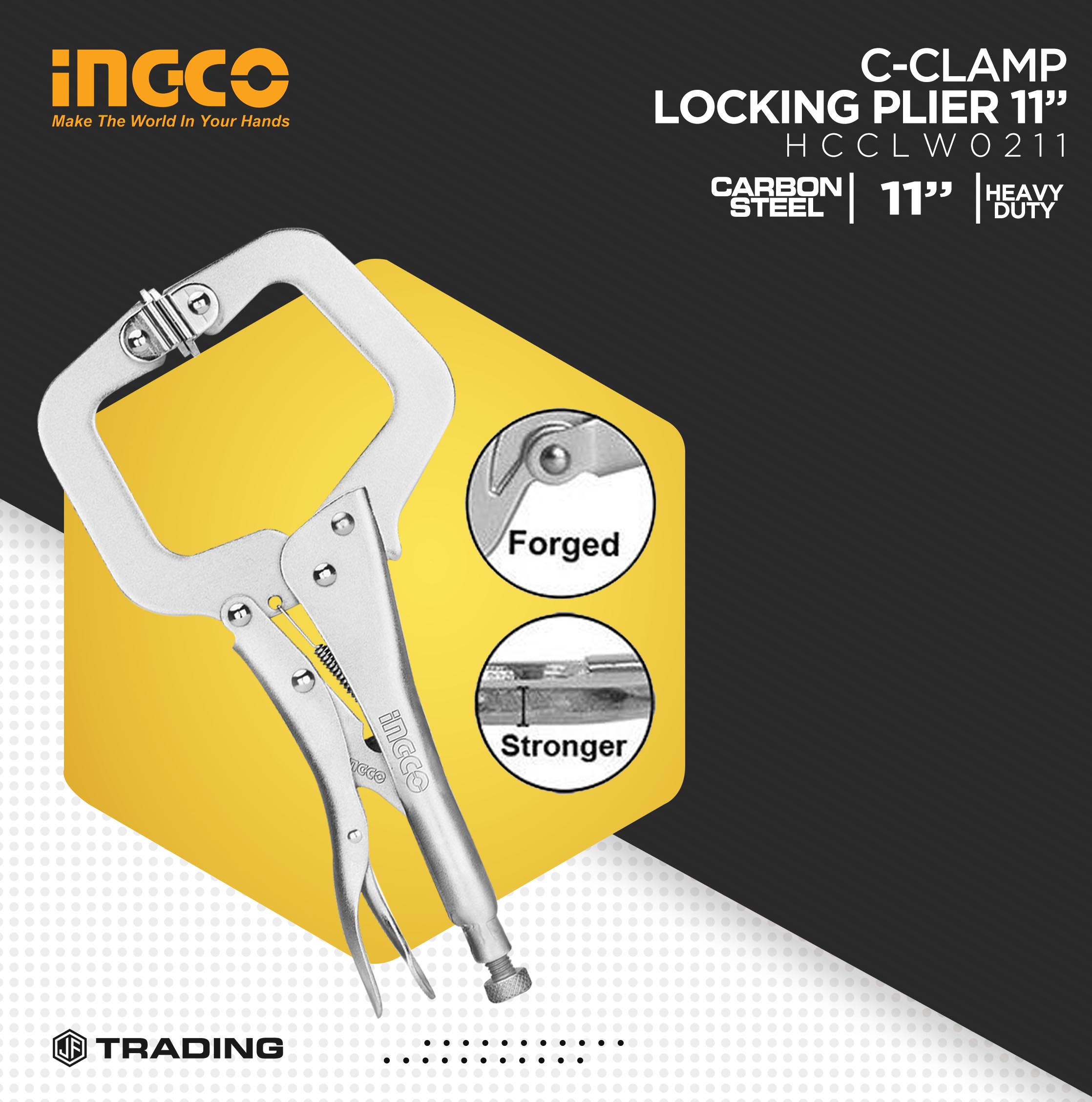 INGCO C-Clamp Locking Plier 11" HCCLW0211 | Lazada PH