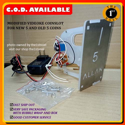 VIDEOKE COIN SLOT MODIFIED NEW 5 PESOS AND OLD 5 PESOS ACCEPTED | Lazada PH