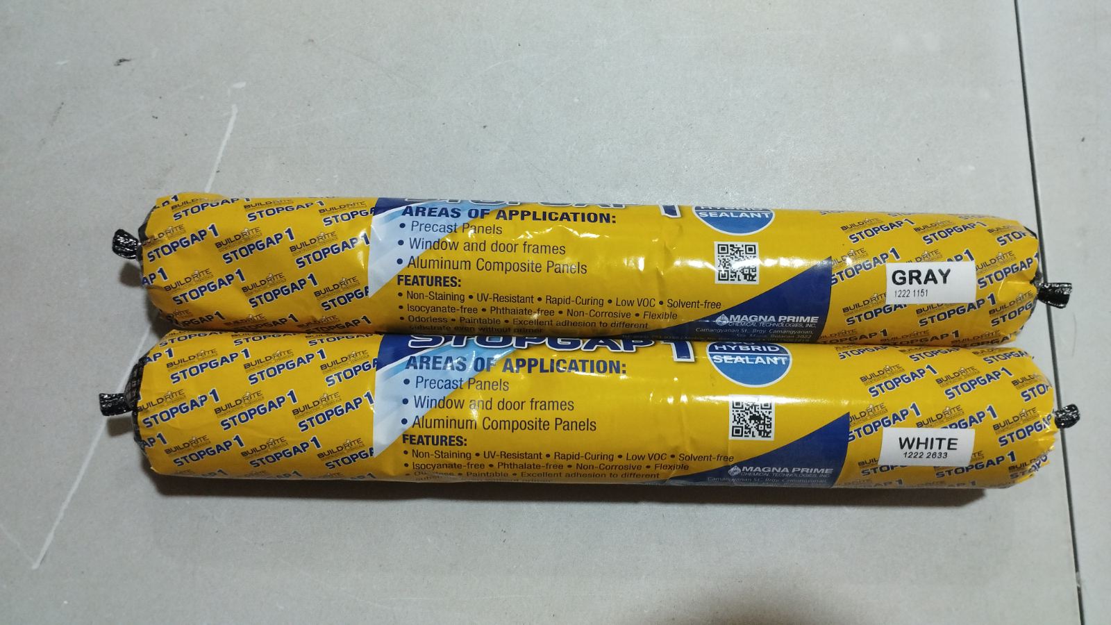 Buildrite Stopgap 1 Hybrid Sealant Polyurethane GRAY Or White 600ml | Lazada PH