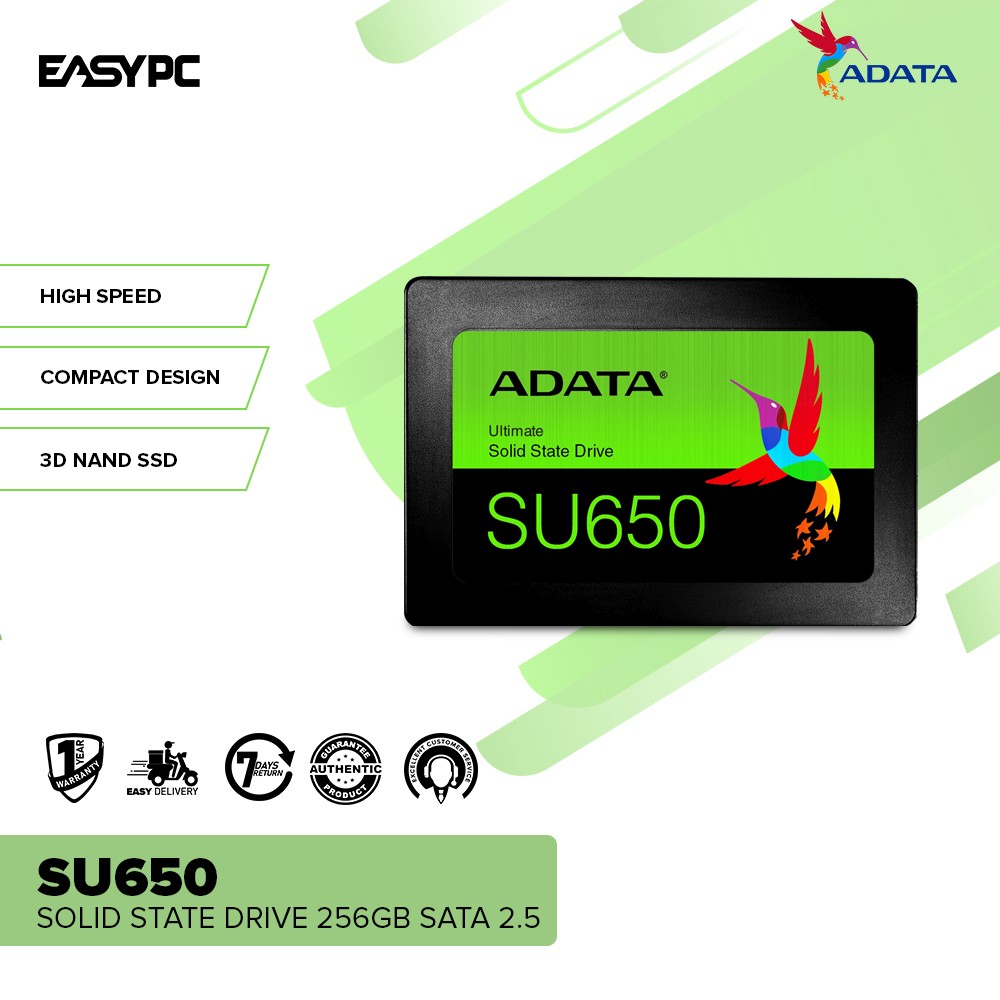 EasyPC | Adata SU650 256GB / 512GB SATA 2.5 Solid State Drive Solid ...