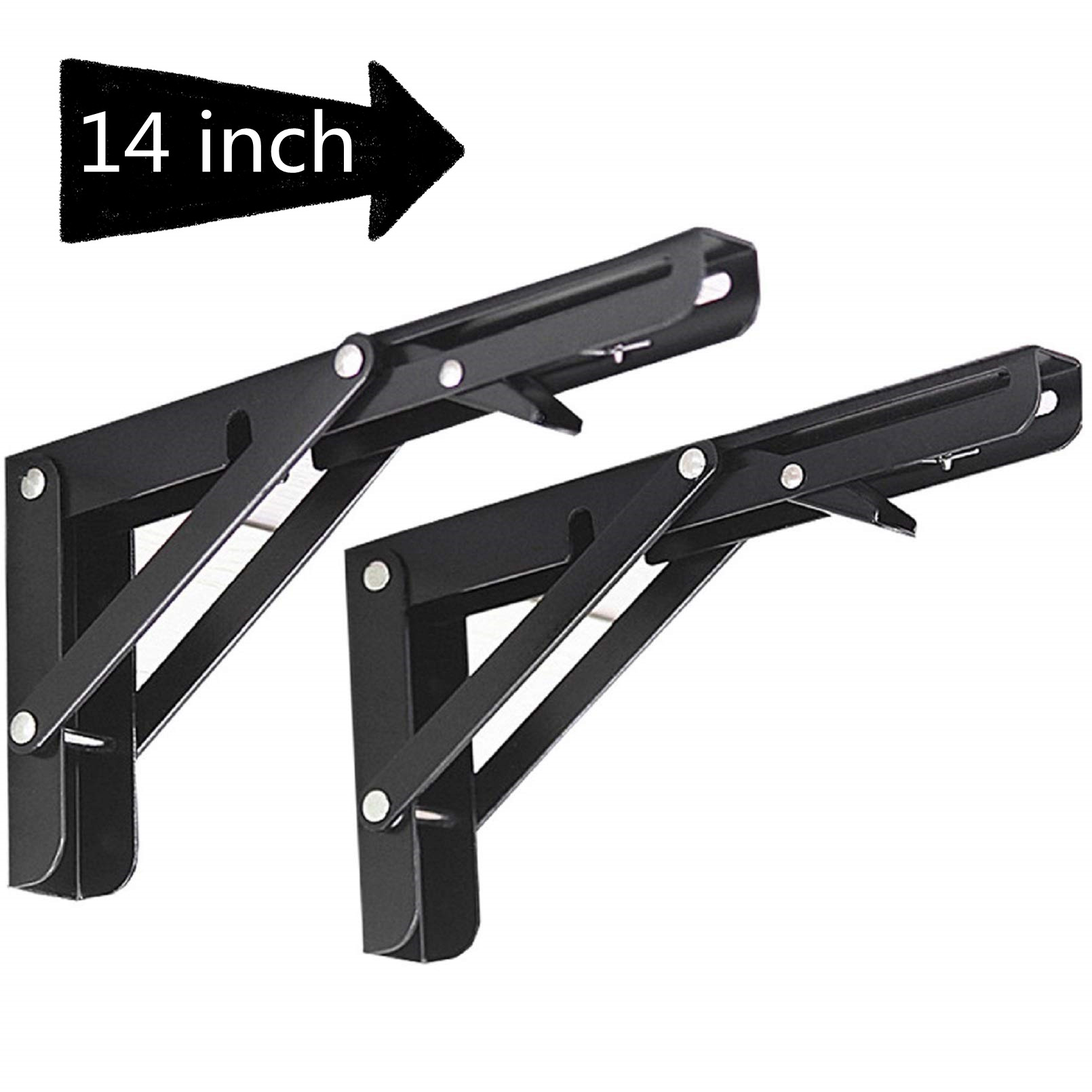 Folding Angle Bracket，2PCS Triangle Folding Angle Bracket Heavy Support ...