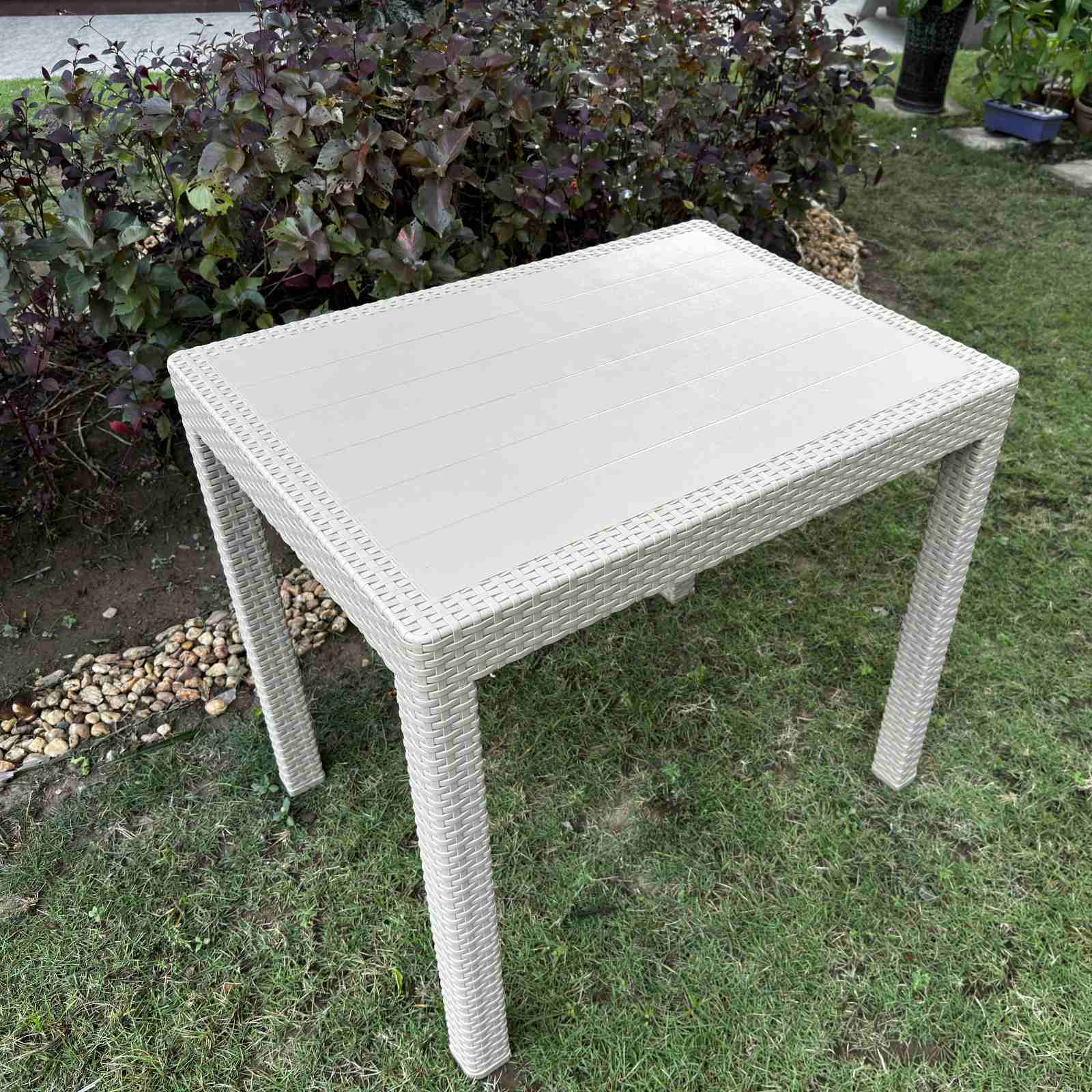 RATTAN DINING TABLE OFFICE TABLE RECTANGULAR RATTAN DESIGN TABLE PICNIC ...
