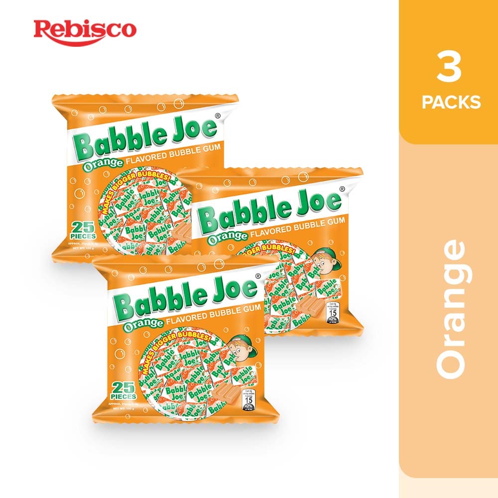 Babble Joe Orange 4g x 25pcs (Set of 3) | Lazada PH
