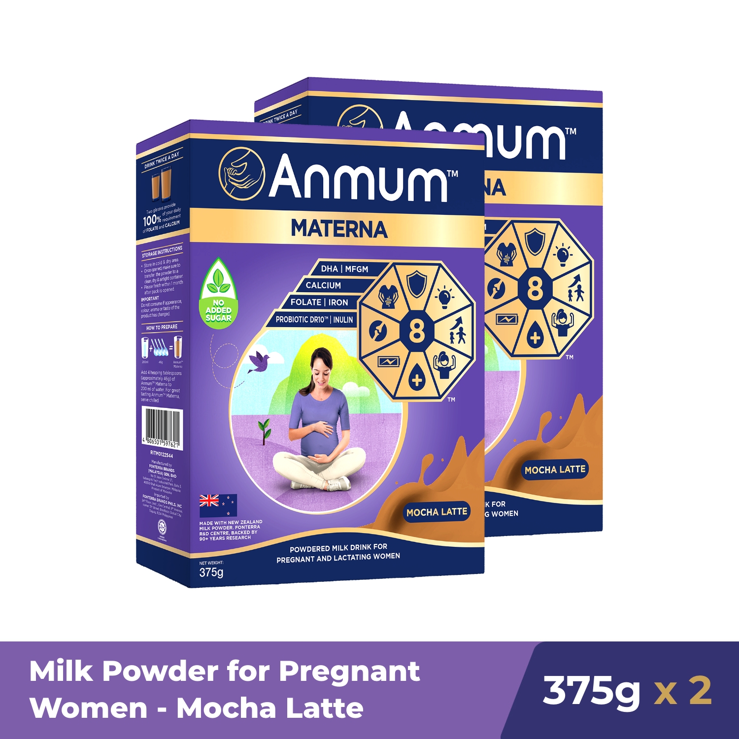Anmum Materna Pregnancy Milk Powder Mocha Latte 375G x2 | Lazada PH