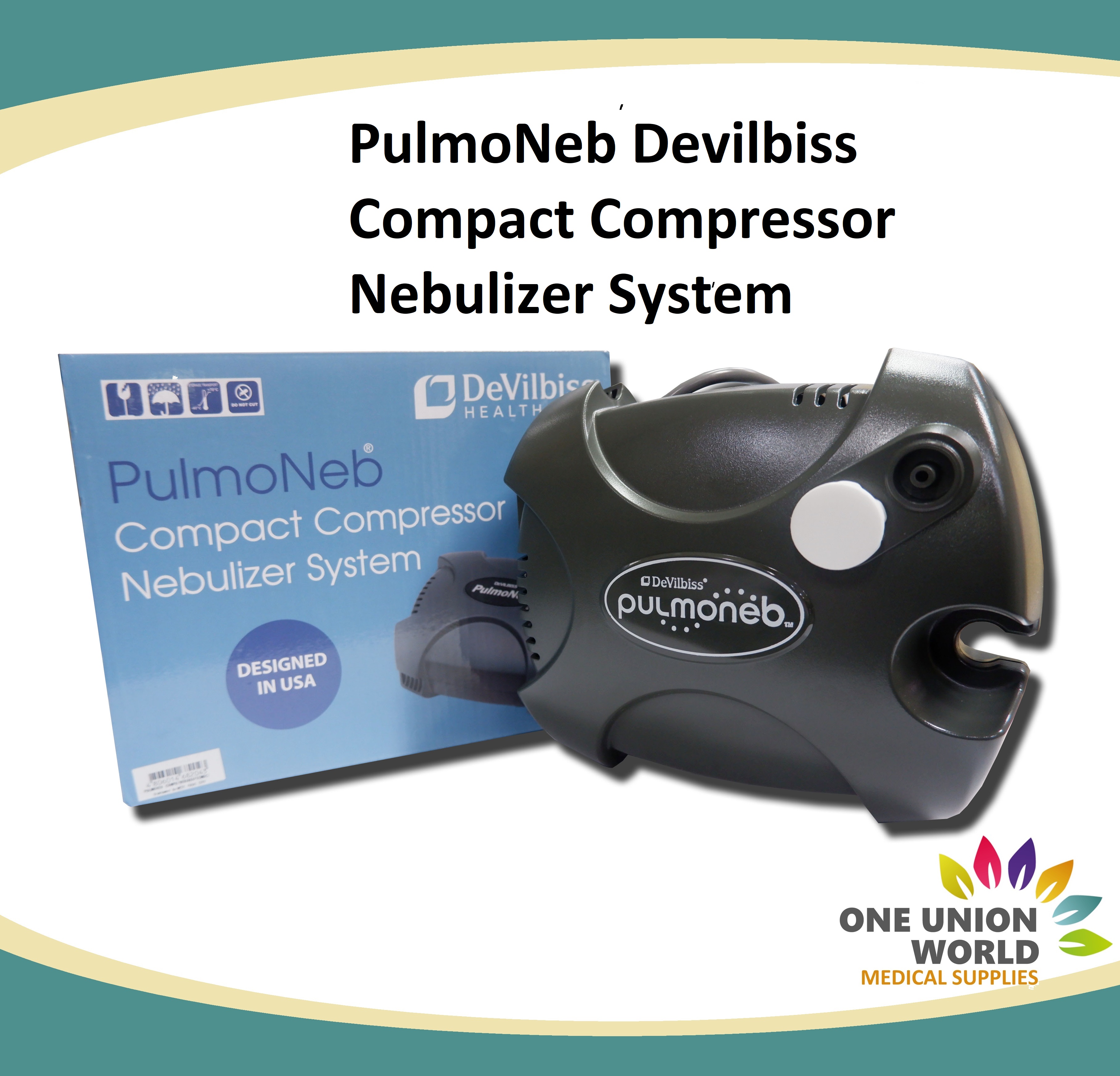 PulmoNeb DeVilbiss Compact Compressor Nebulizer System Nebulizer ...