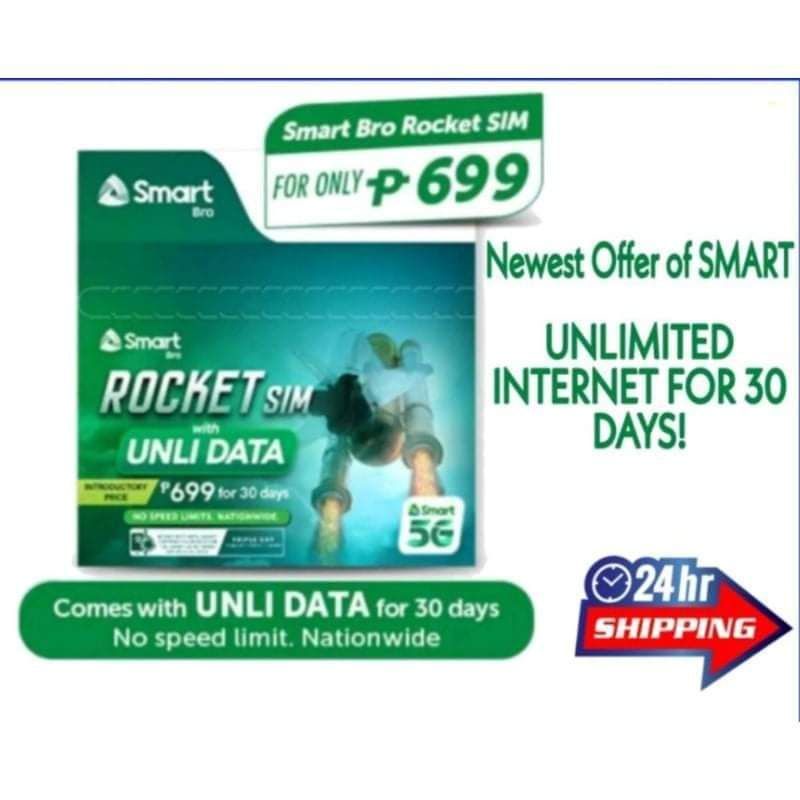 Rocket sim 1month UNLI DATA (pwede any modem wifi (openline)smartlock ...