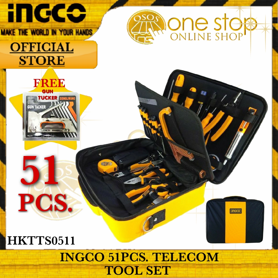 Original Brand Of Ingco 51pcs Telecom Tools Set Pliers Screwdriver ...