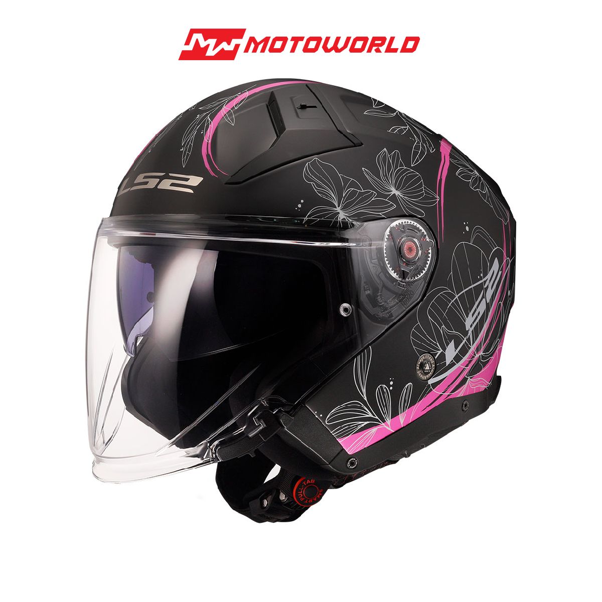 LS2 Motorcycle Open Face Helmet OF603 Infinity II Lotus Graphics ...