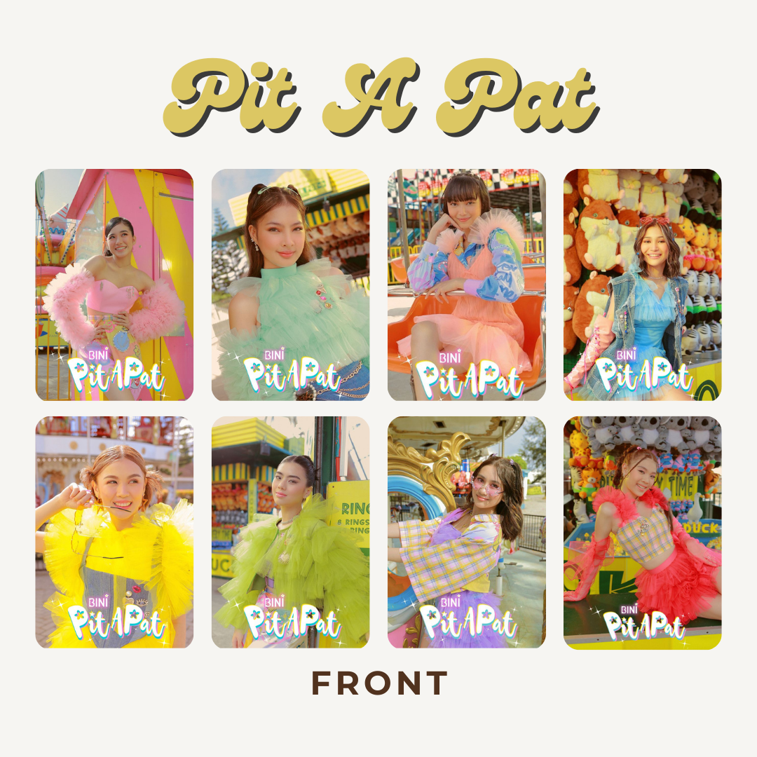 BINI Pit A Pat Photocards Back to Back - High Quality fan made ...