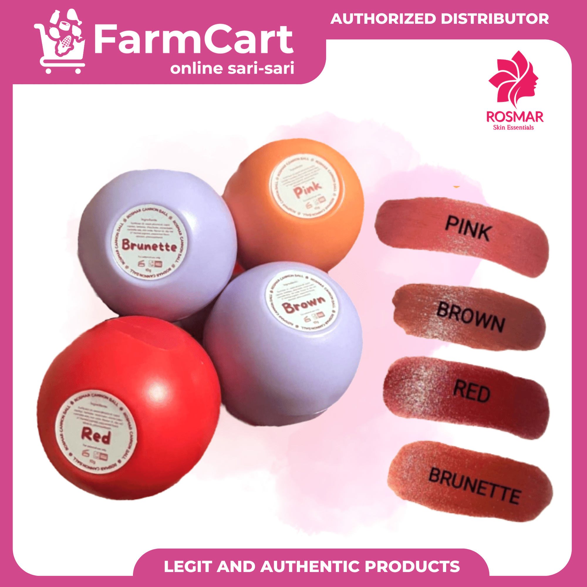 ROSMAR Cannon Balls Tinted Long Lasting Cheek and Lip Tint 10 Grams ...