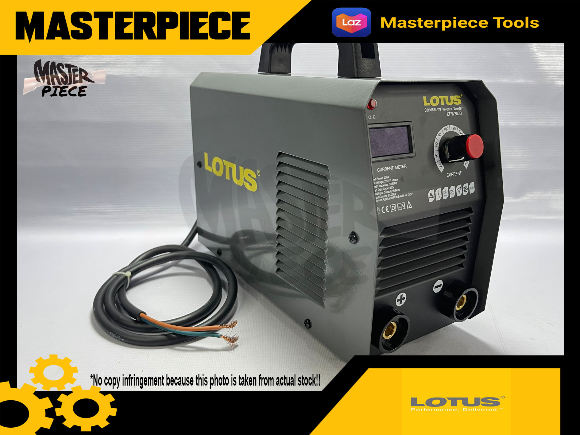 Masterpiece Original Lotus Heavy Duty Arc Inverter Welding Machine 200A ...