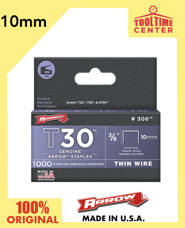 Arrow T30 Staples 3/8 or 10mm (1,000 pcs.) | Lazada PH