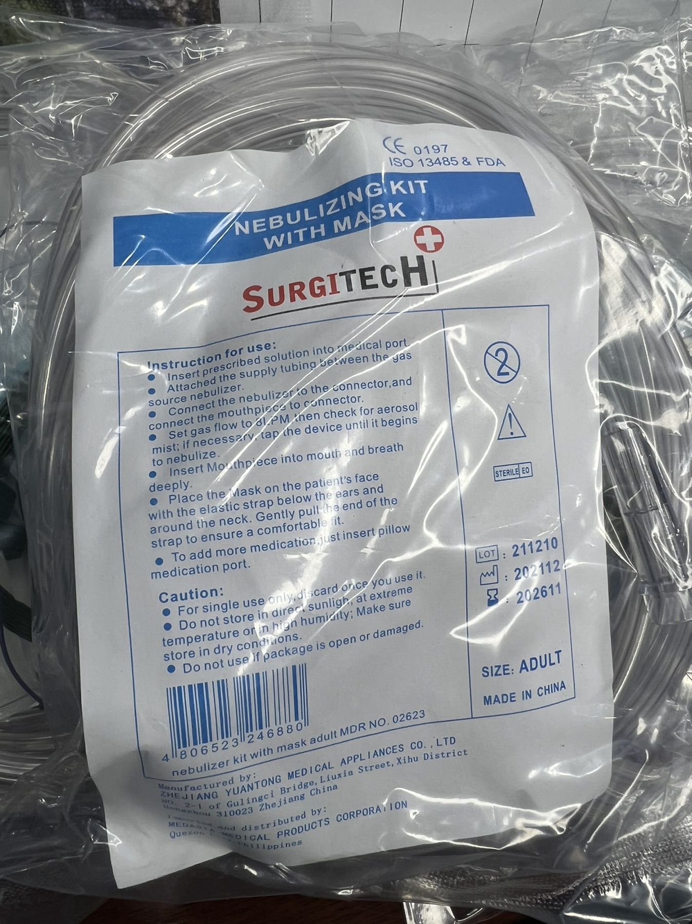 Surgitech Nebulizing Kit with Mask (Adult / Pedia) | Lazada PH