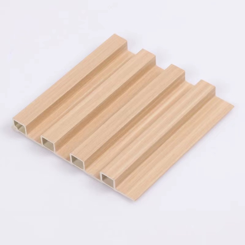 【COD】 WPC Fluted Wall Panel Wood Wallpaper Sticker Waterproof Grille ...