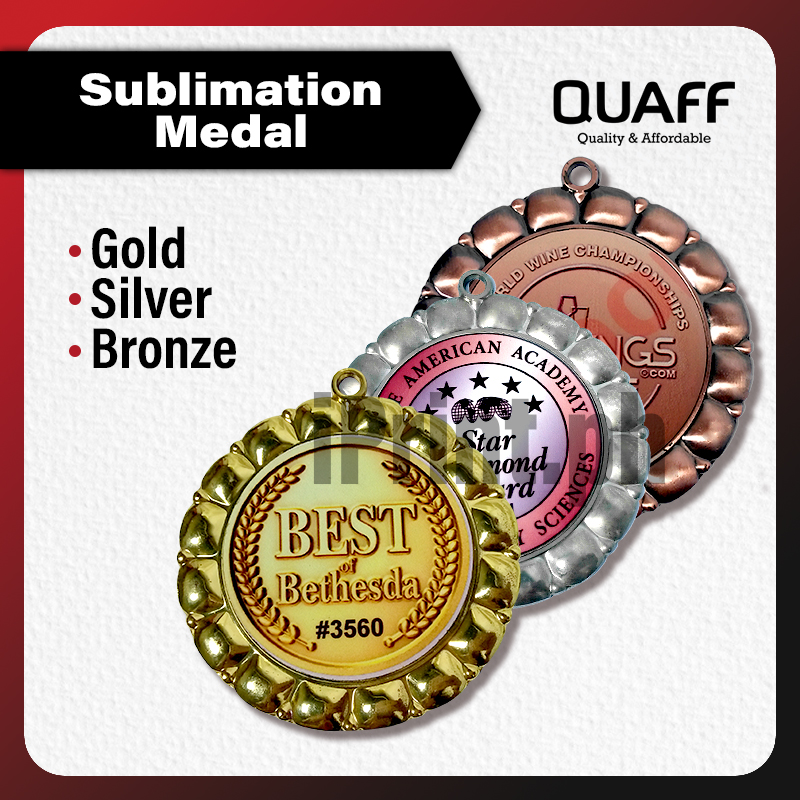 iPrint - SUBLIMATION PRINTABLE MEDAL GOLD / SILVER / BRONZE | Lazada PH