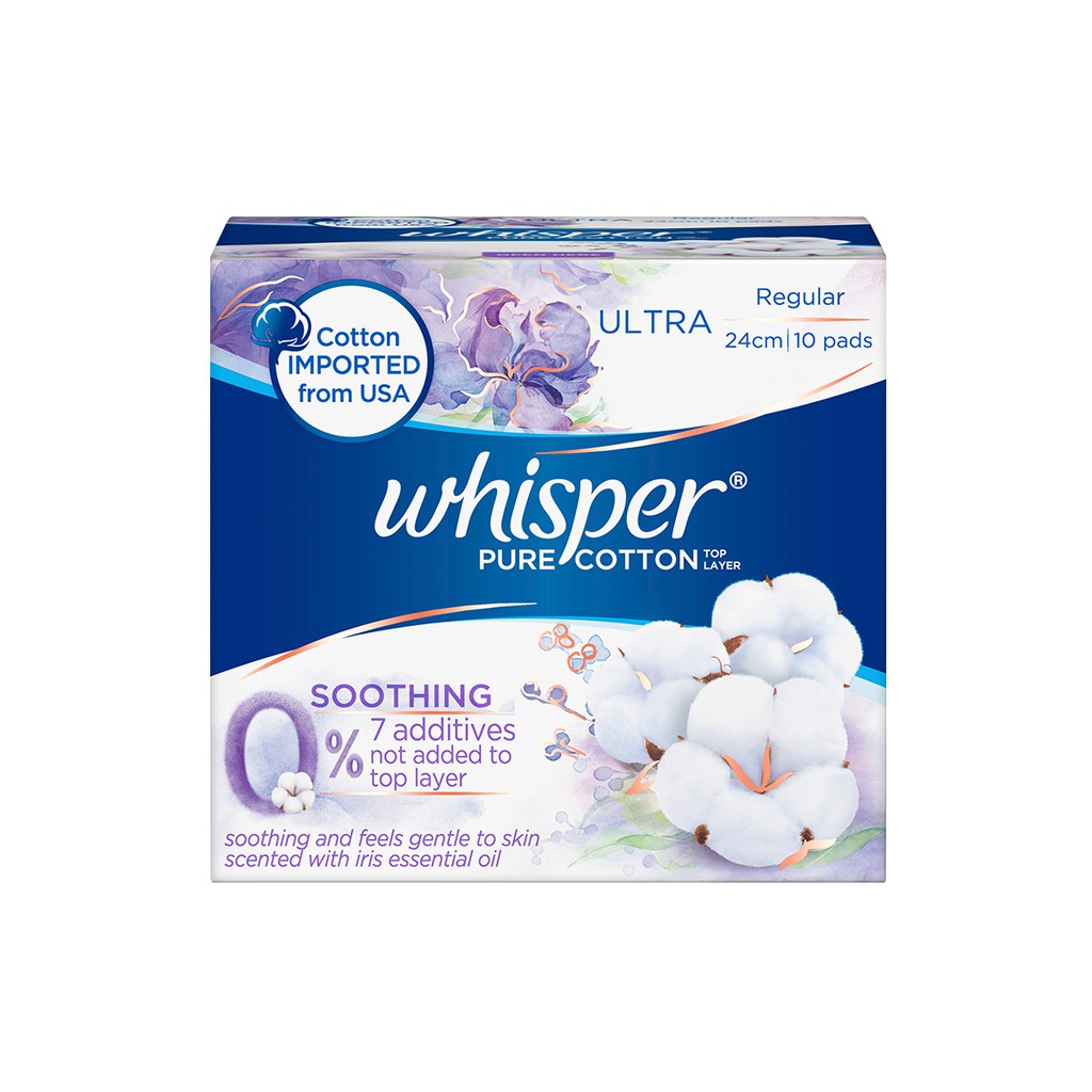 【EzyZUOi1】promotion activity Whisper Pure Cotton Soothing Regular 10s ...