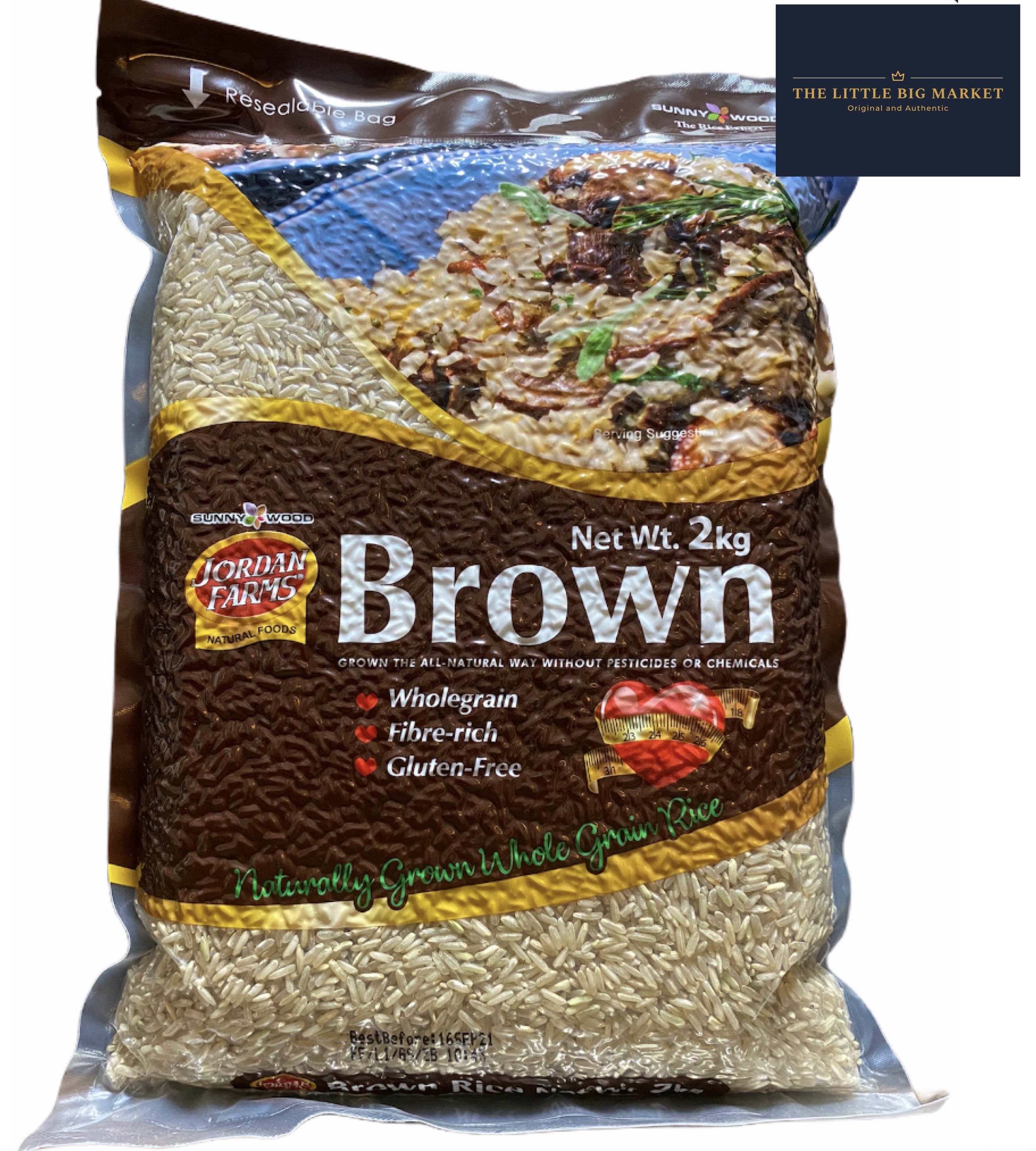 Jordan Farms BROWN Organic Rice 2kg | Lazada PH