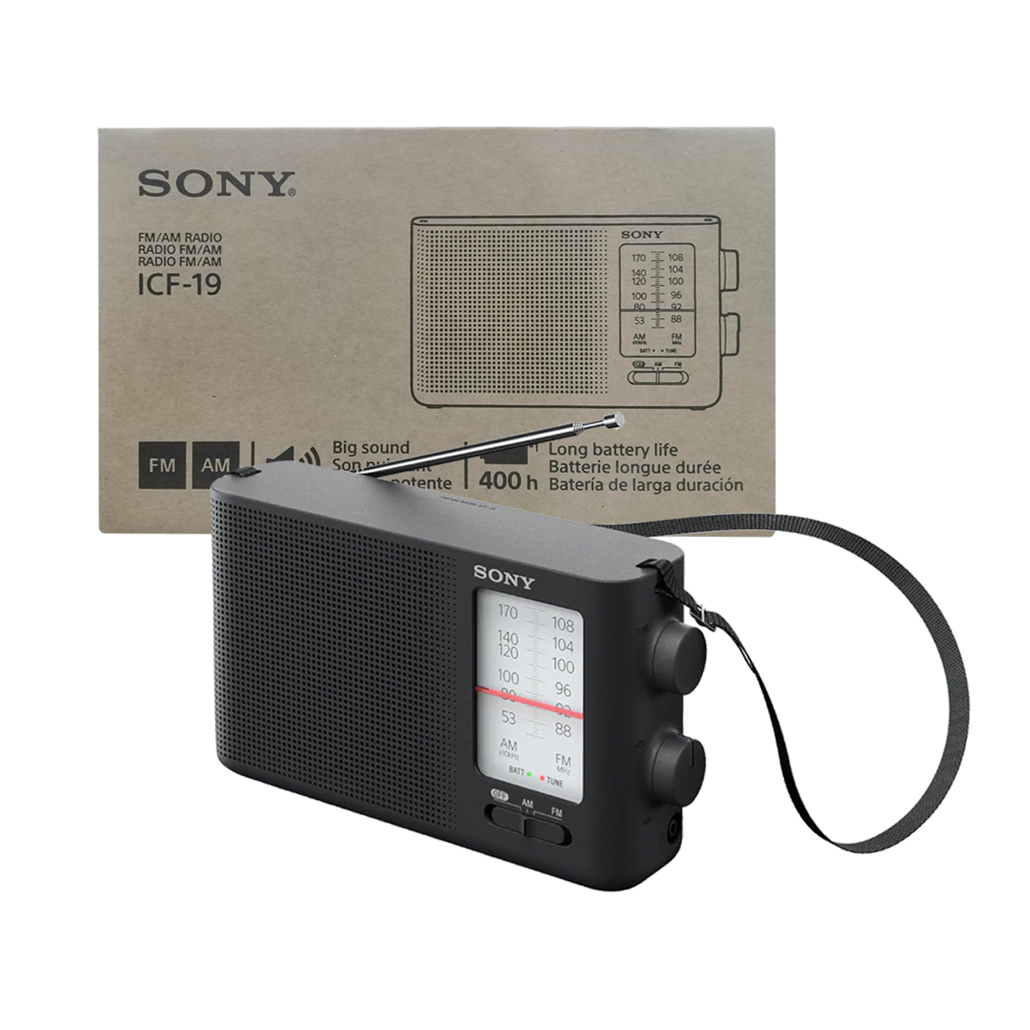 Analog Tuning Integrated FM/AM Radio ICF-19 | Lazada PH