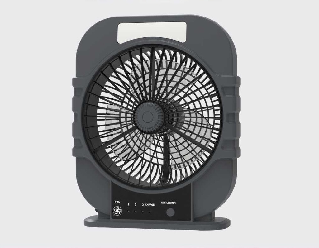 Akari 8" Rechargeable Oscillating Desk Fan with LED Night Light ARF ...