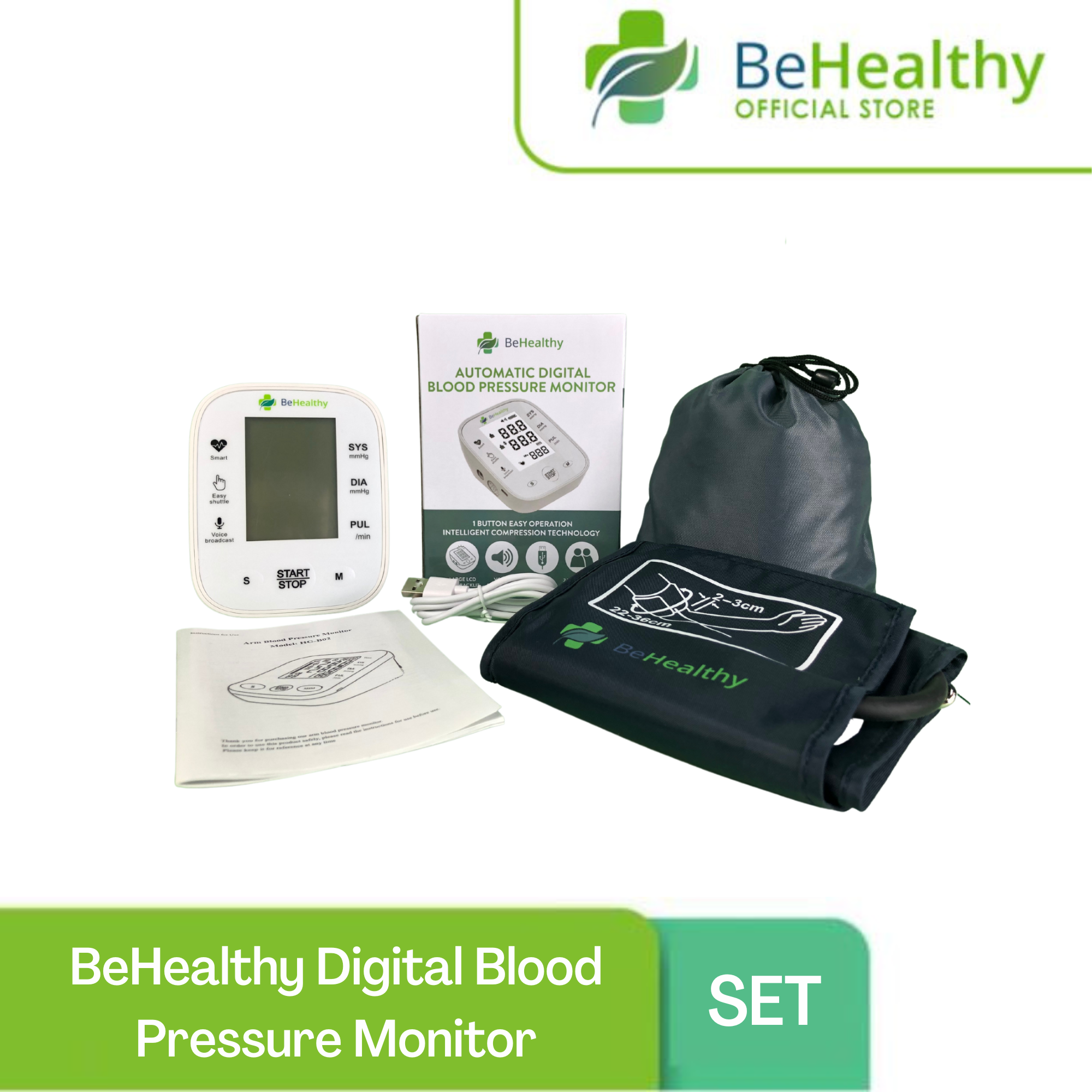 BeHealthy Digital Blood Pressure Monitor | Lazada PH