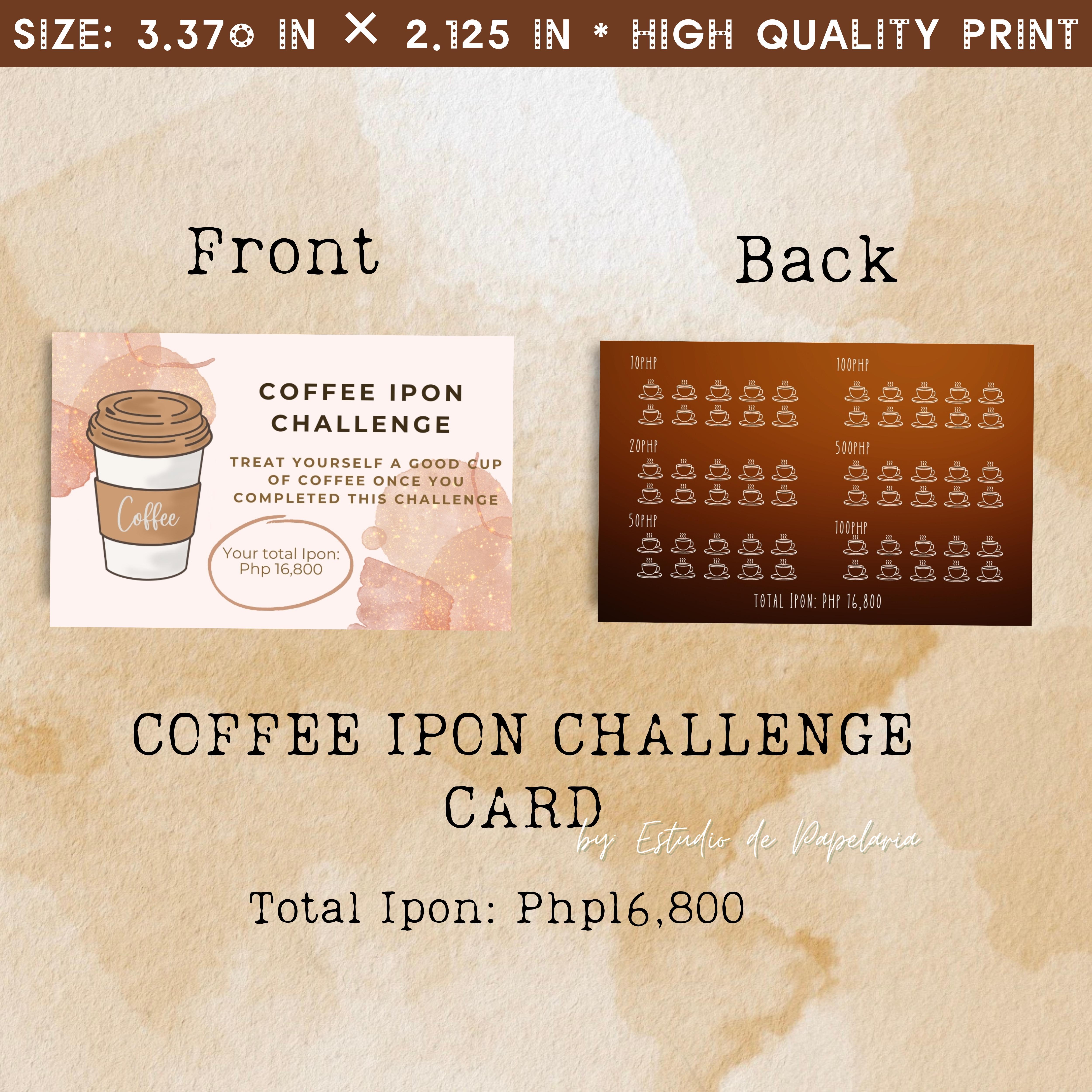 Coffee Ipon Challenge Card | Lazada PH