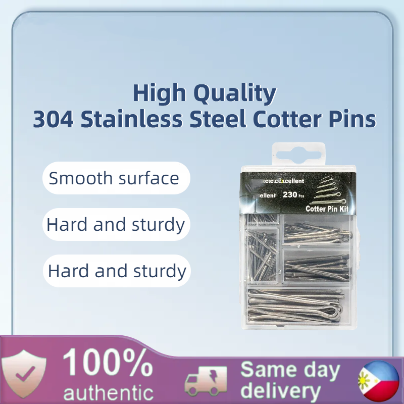 304 Stainless Steel Cotter Pin Set ,230 Pcs Cotter Pin Mechanical Hitch ...