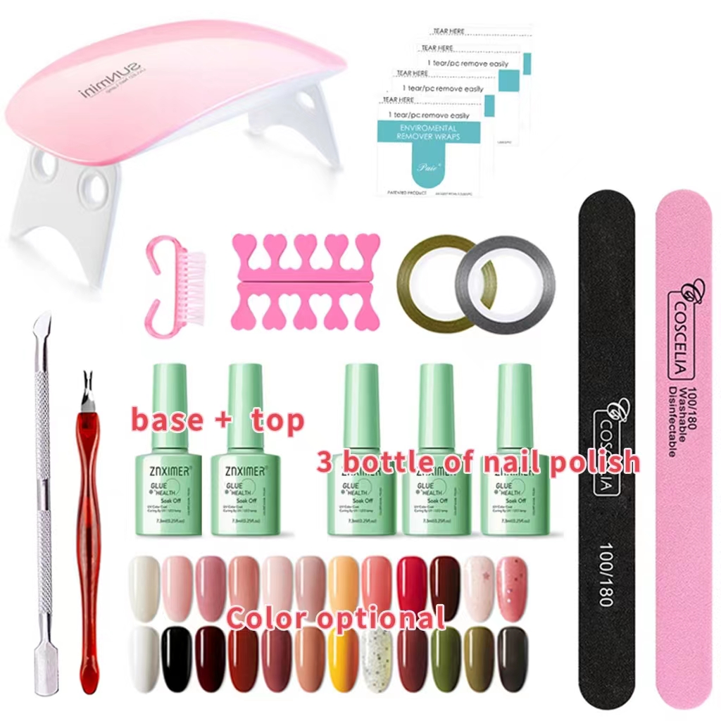 MS.W Poly Gel Nail Extension Set 13PCS/SET Extesion Nail Gel Kit Nails ...