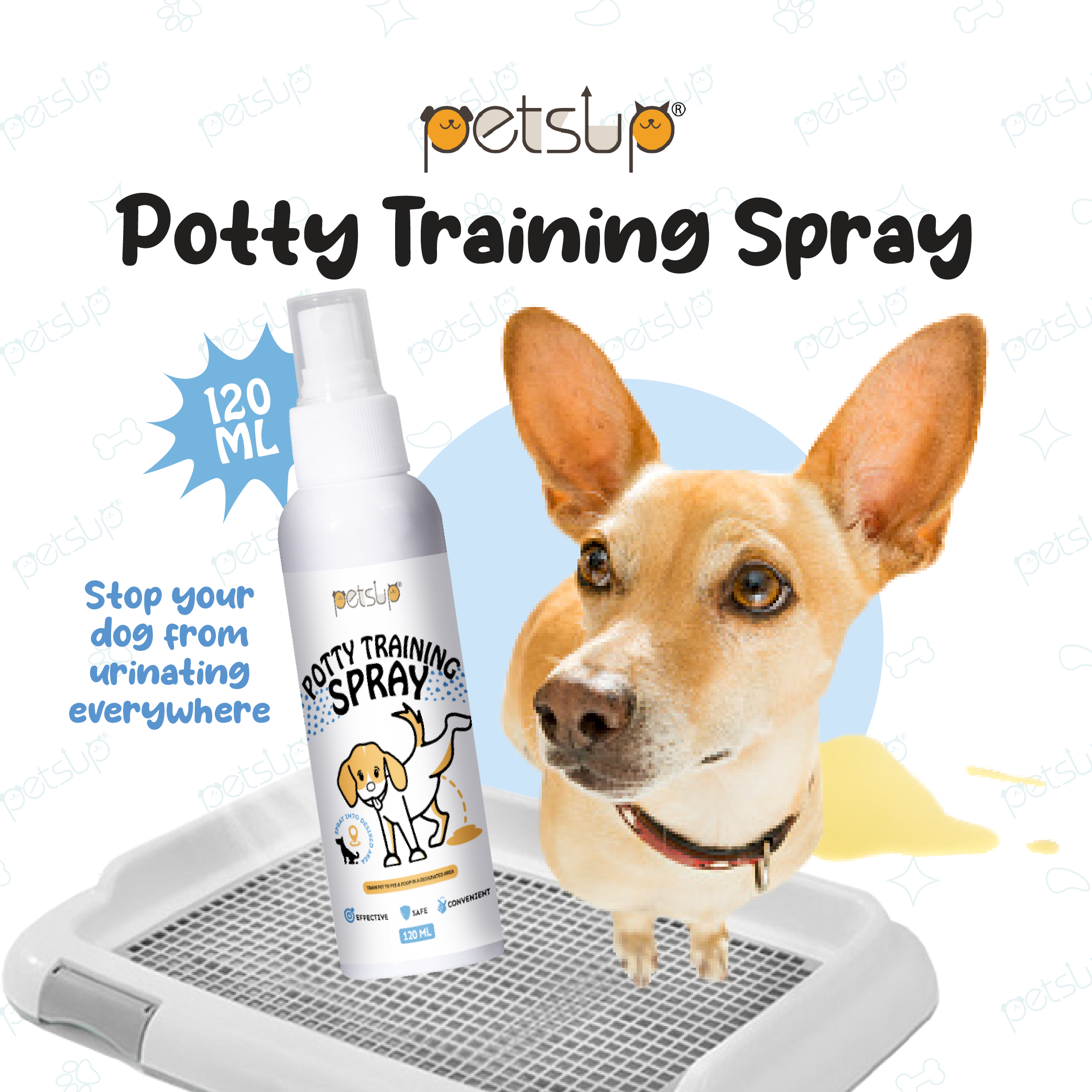 Petsup 120ml Pet Defecation inducer Dog Pee Inducer Spray Dog Toilet ...