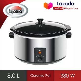 Kyowa Slow Cooker KW-2858 | 8L Oval Slow Cooker Stainless Steel Body ...
