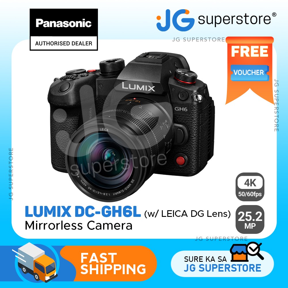 Panasonic Lumix DC-GH6 25.2MP Digital Mirrorless Camera with 12-60mm Leica DG Lens | JG ...