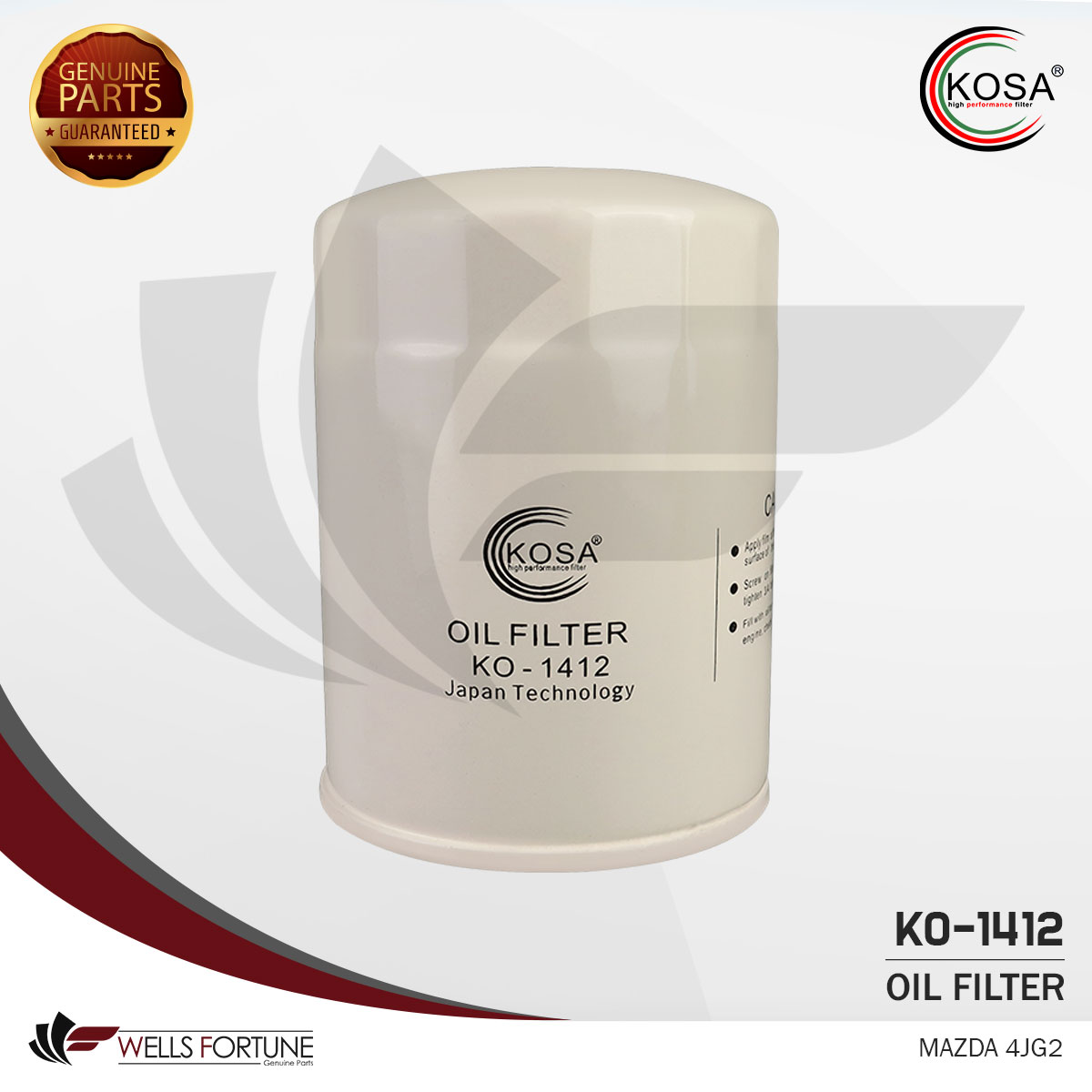 Mazda 4JG2 Kosa Oil Filter COMPATIBLE WITH C-412 | Lazada PH