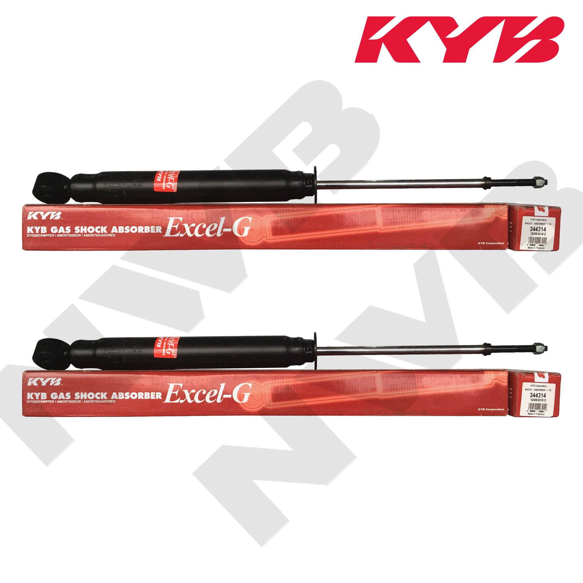 KYB 344314 for Hyundai Santa Fe (Imported) 2003-2005 Set of 2 Rear Gas ...
