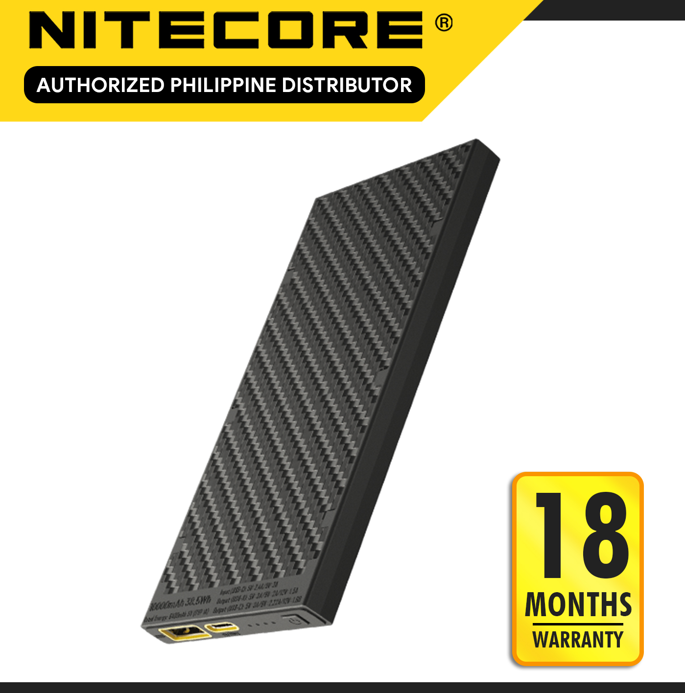 Nitecore NB10000 Gen II Ultra Lightweight Carbon Fiber Energy Brick ...