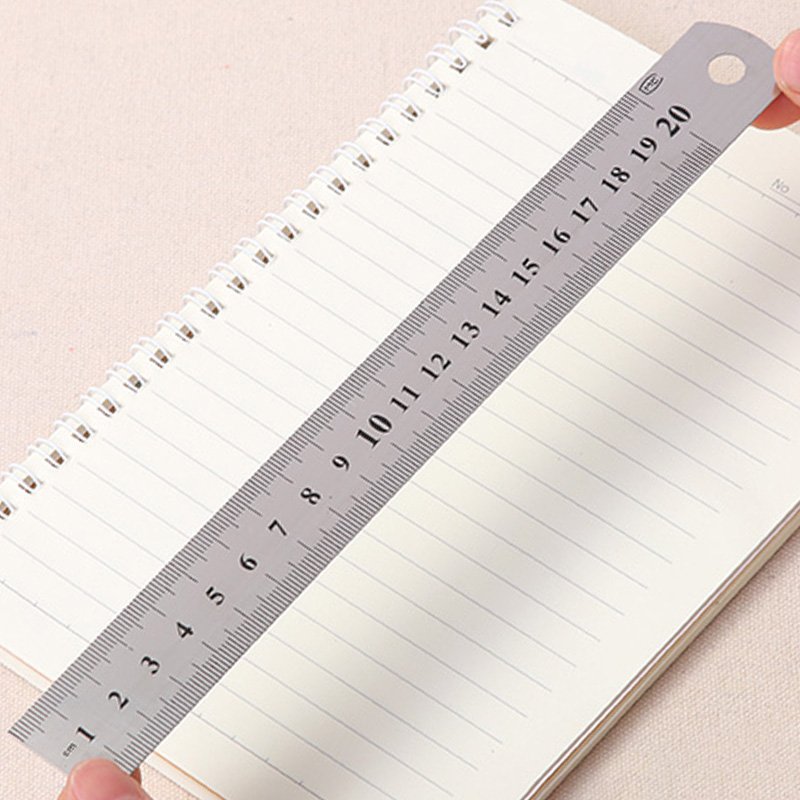 Xinder Stationary School Supplies Metal Double-sided Scale Stainless ...