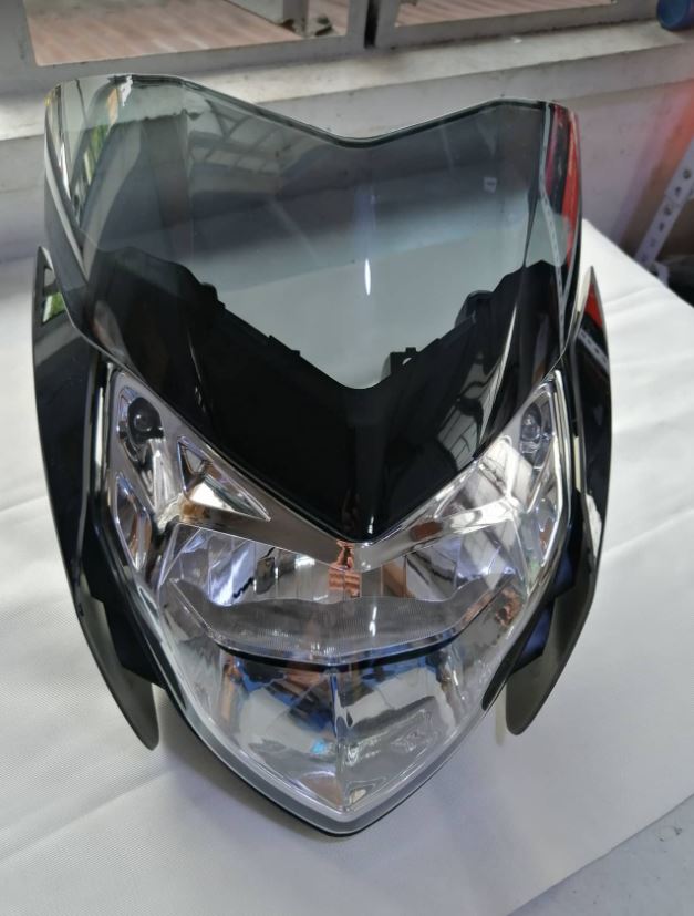 Headlight Assy Rouser 135 Motorcycle. Black. color | Lazada PH