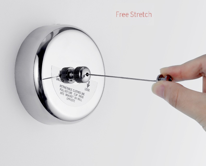 Retractable Clothesline Stainless Steel 3 meter Hanging Clothes line ...