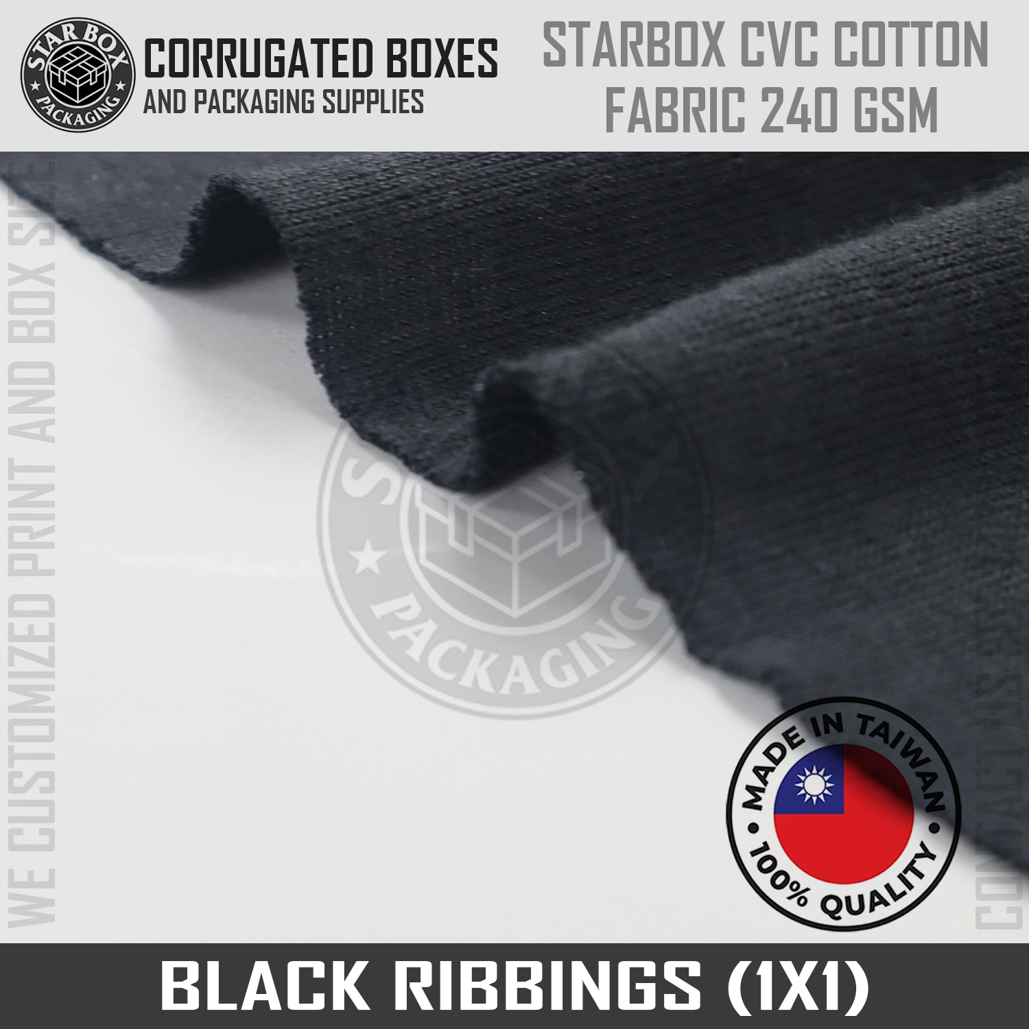 STARBOX CVC COTTON FABRIC 240 GSM 80/20 COTTON TAIWAN IMPORT 45 INCHES ...