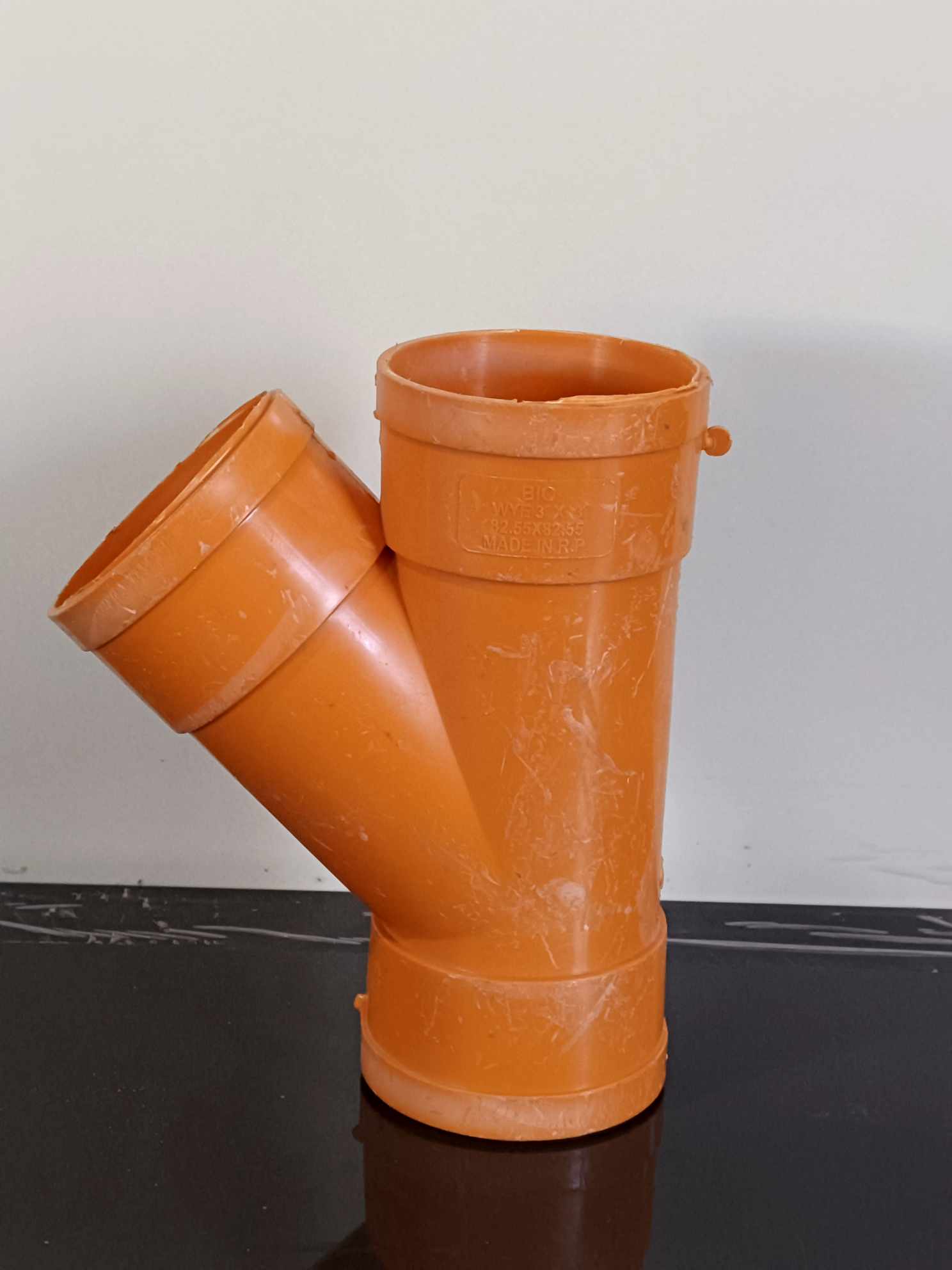 BIOPIPE PVC ORANGE WYE | SIZE 2 INCH 3 INCH 4 INCH INSIDE DIAMETER ...