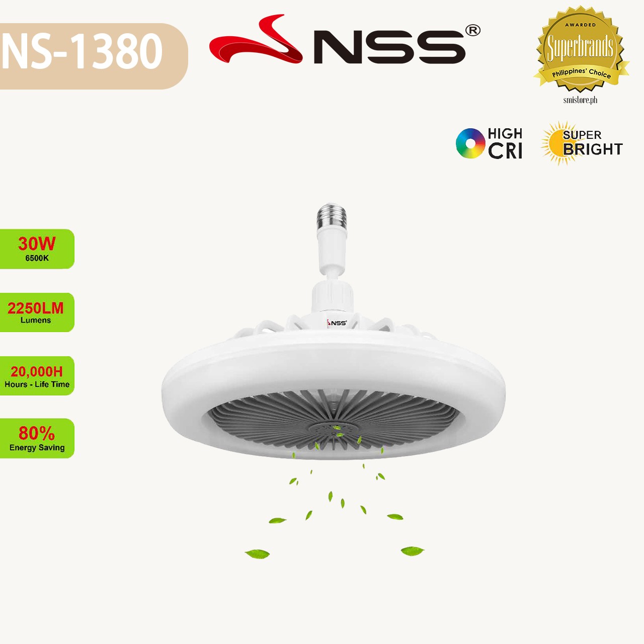 NSS 2 in 1 MODERN CEILING FAN WITH LED LIGHT ELETRIC FAN E27 CEILING ...