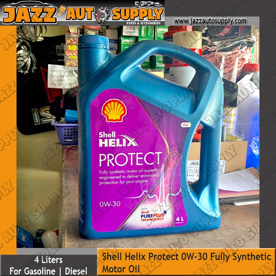 Shell Helix Protect 0W-30 Fully Synthetic Motor Oil for Gasoline and ...