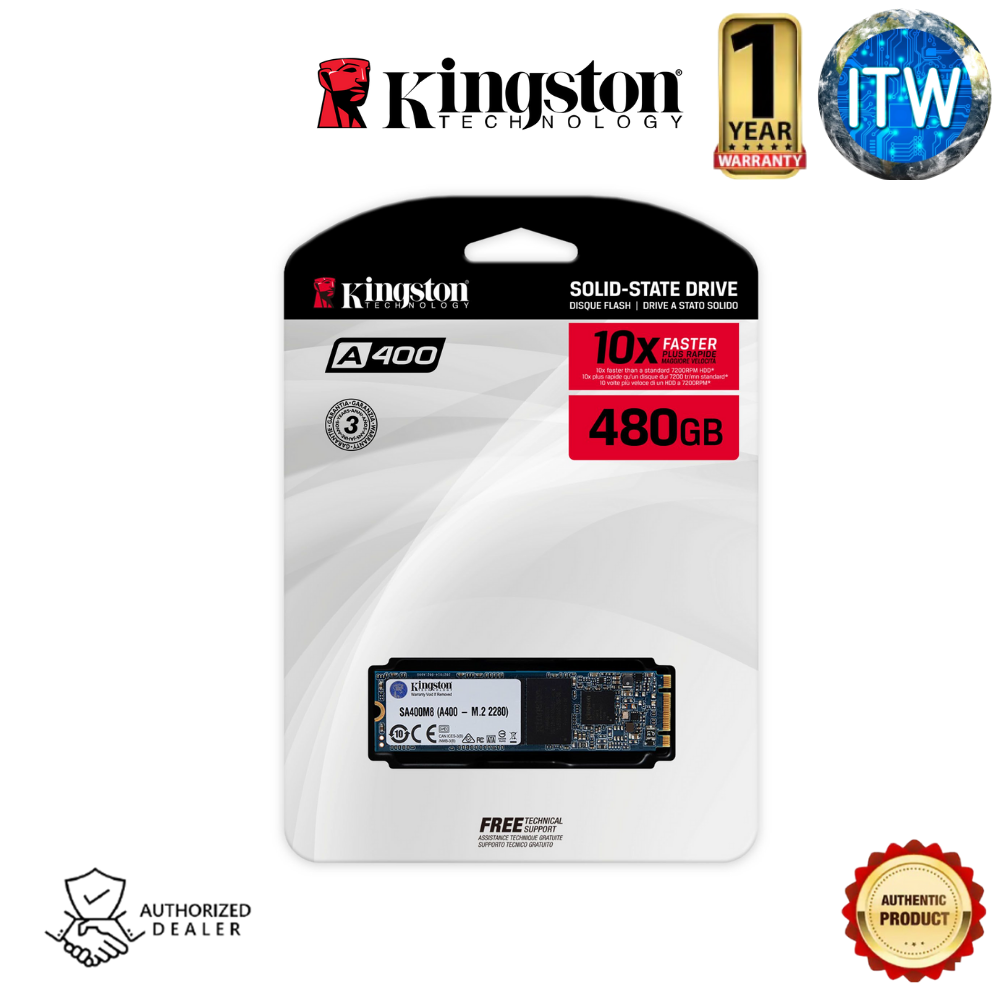 Kingston A400 m.2 SATA Form Factor SSD Solid State Drive (SA400M8/480G ...