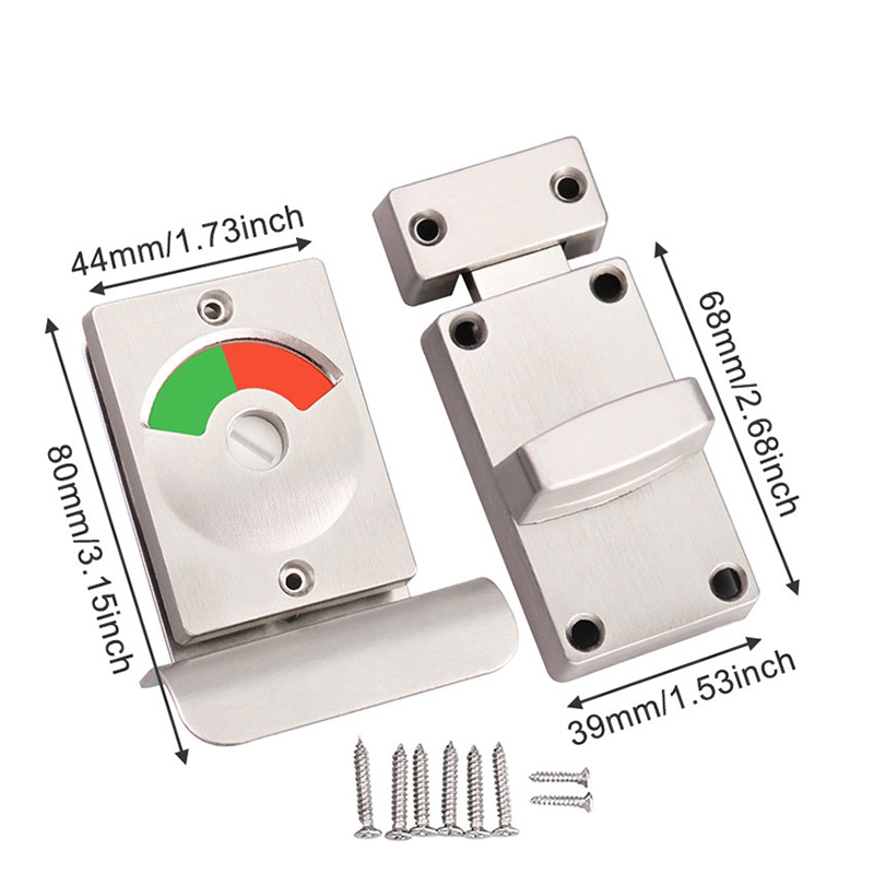 Public Toilet Cubicle Door Buckle Stainless Steel Bathroom Privacy ...