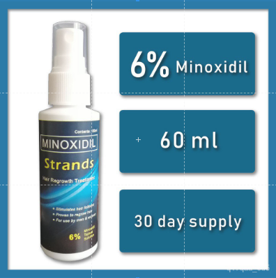 Strands Minoxidil 6% Topical Solution for Menand Women 60ml Hair Grower ...